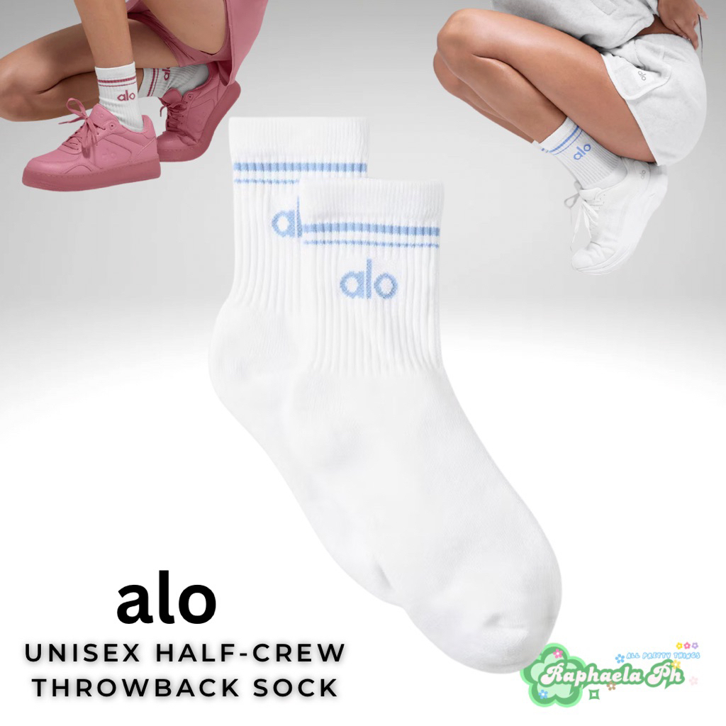 ALO Unisex Half-Crew Throwback Sock Premium | Shopee Philippines
