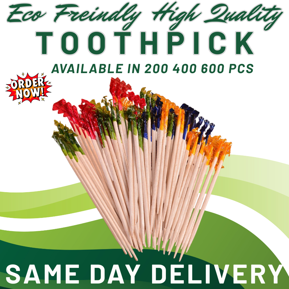 Cocktail Toothpick 200/400/600pcs | Assorted Wooden Stick | Party Décor ...