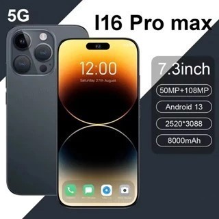 2025 HOT i16 ProMax 16GB+1TB Smartphone 6.8 inch New Full Screen ...