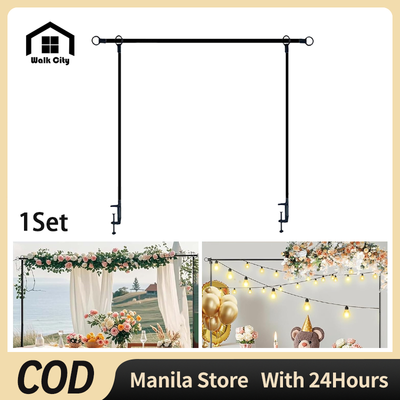 2.8m*1m Adjustable Table Rod Stand With Clamp Metal Table Garland Stand ...