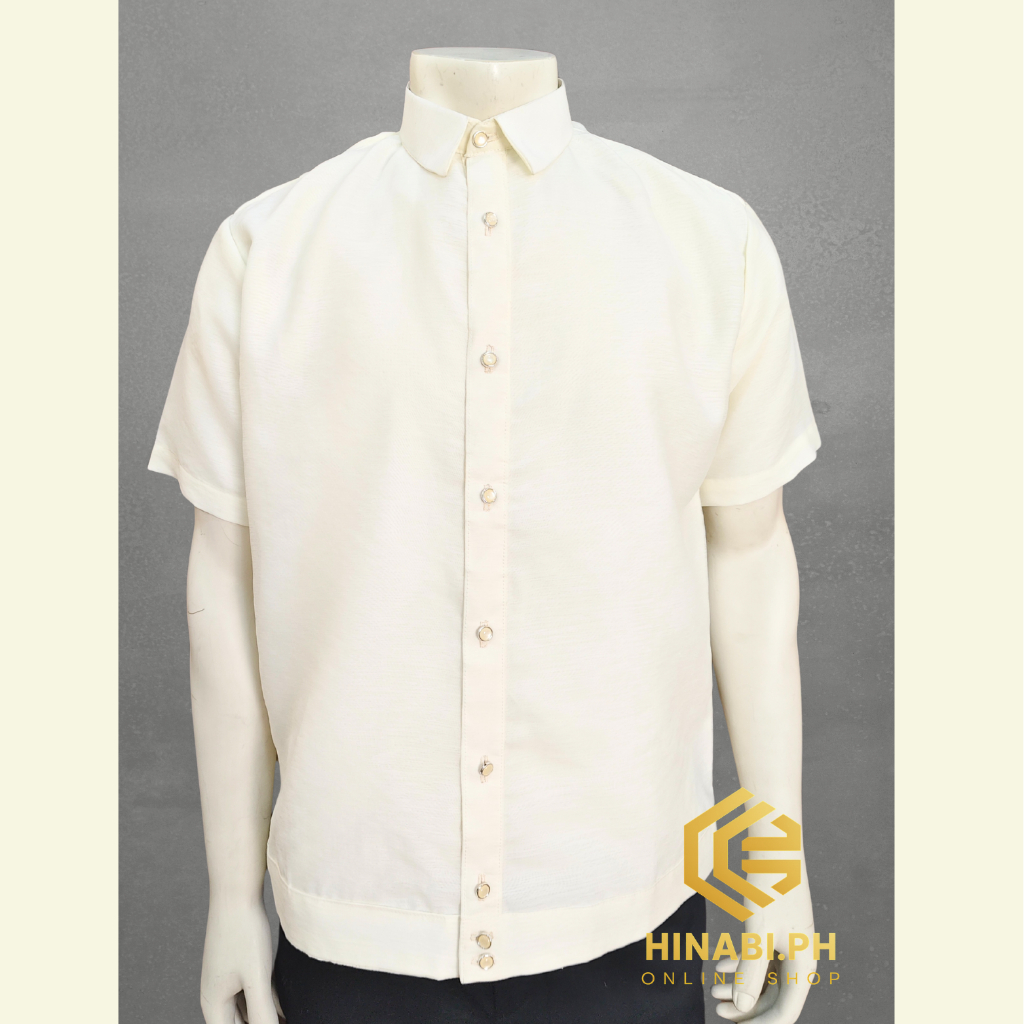 Premium Polo Jacket Barong for Men, Jusilyn with Double Lining - Plain ...