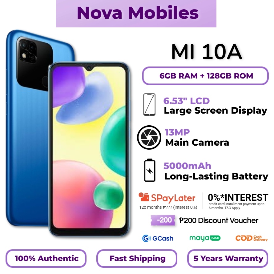 MI 10A 4G Smartphone | 6.53 inch | 6GB+128GB Storage | 5000mAh ...