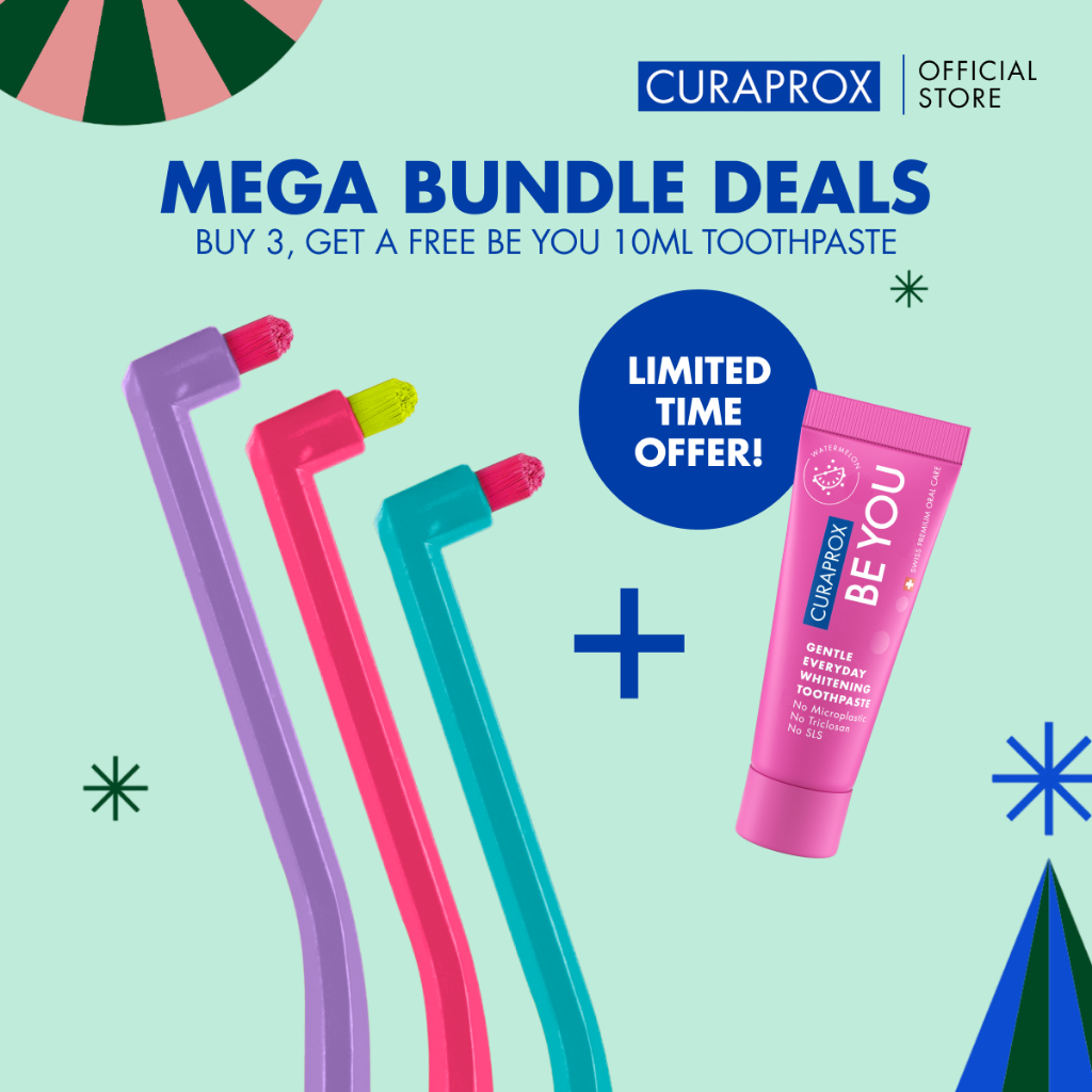 Curaprox Single Tuft Toothbrush CS 1006 Bristles for Ortho Braces and ...