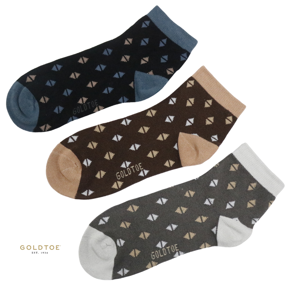 GOLDTOE Quarter Triangle Design Socks | Shopee Philippines