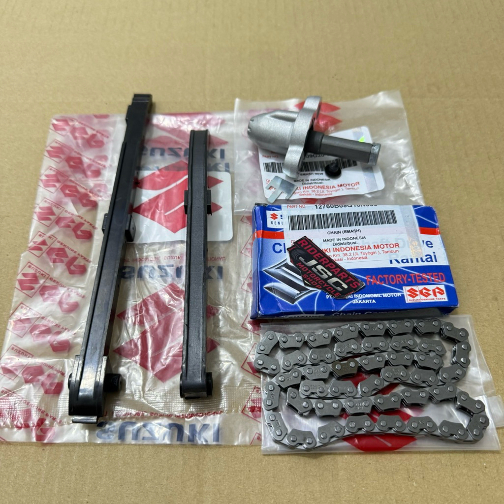 SMASH TENSIONER + CHAIN GUIDE + TIMING CHAIN SET SUZUKI SMASH | Shopee ...