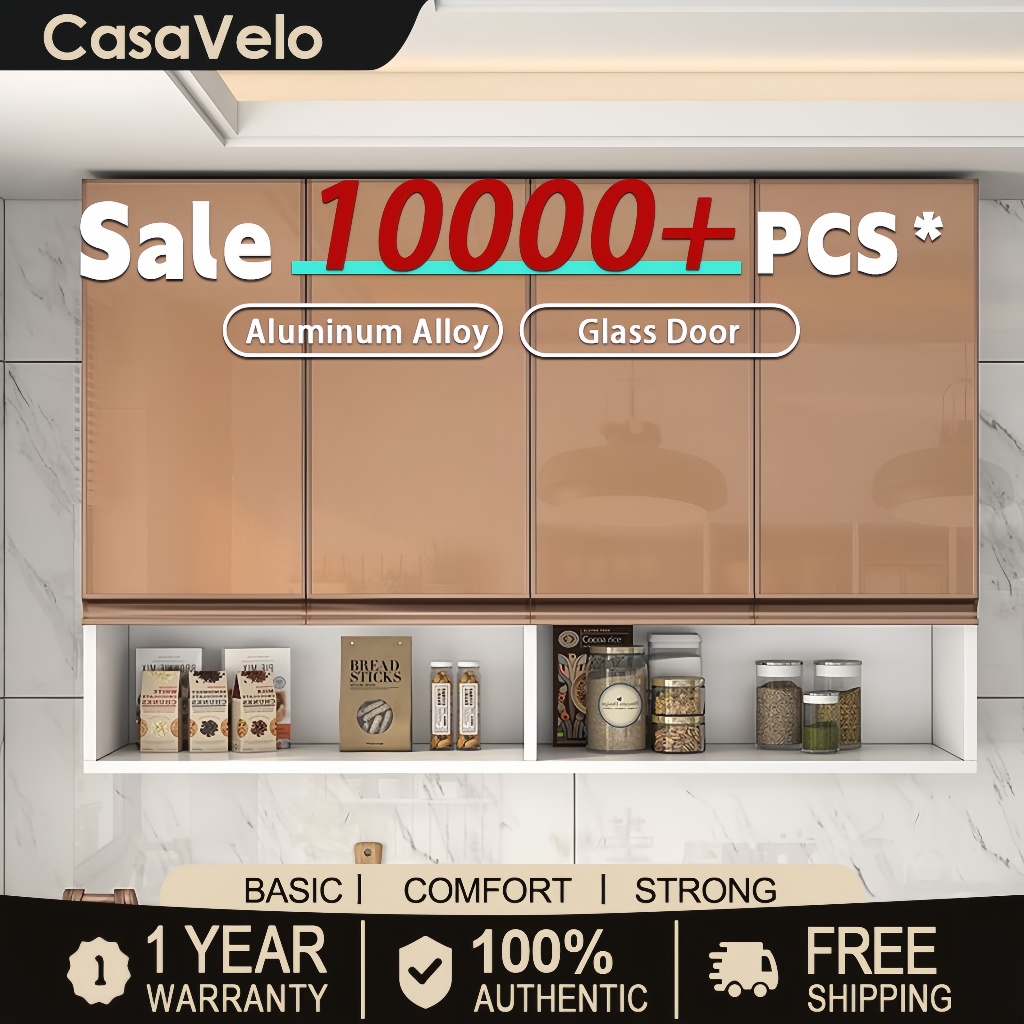 CASAVELO Aluminum Kitchen Cabinets, Termite Proof Hanging Cabinets ...