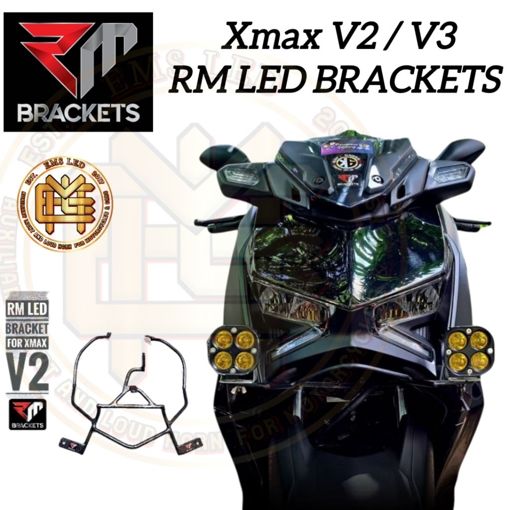 XMAX V2 / V3 RM LED BRACKETS | Shopee Philippines