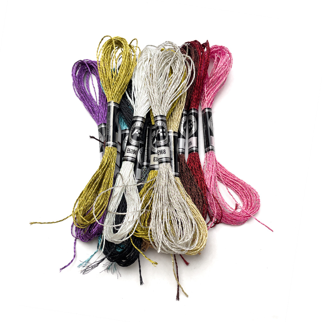 Metallic Embroidery Thread Embroidery Floss Embroidery Cross Stitch ...