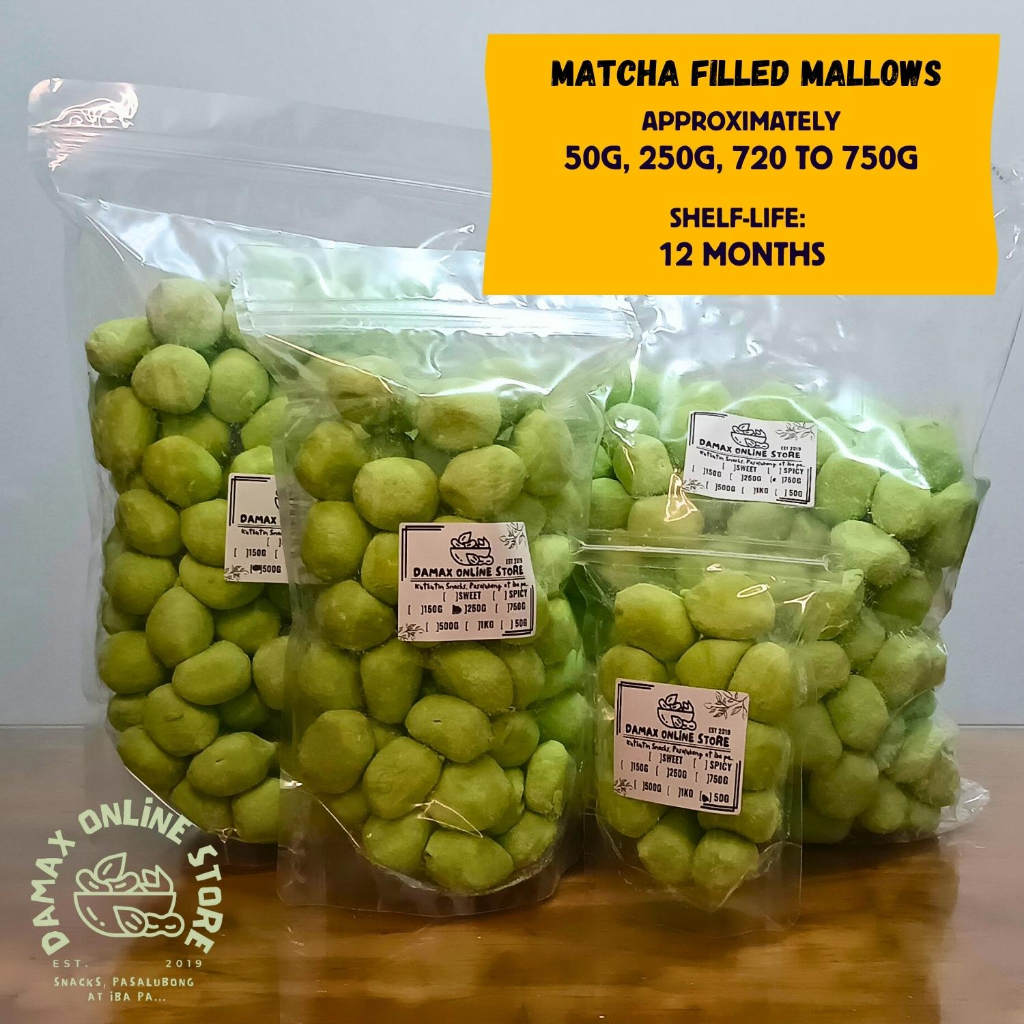 Matcha Filled Mallows Kutkutin Snacks & Pasalubong | Shopee Philippines