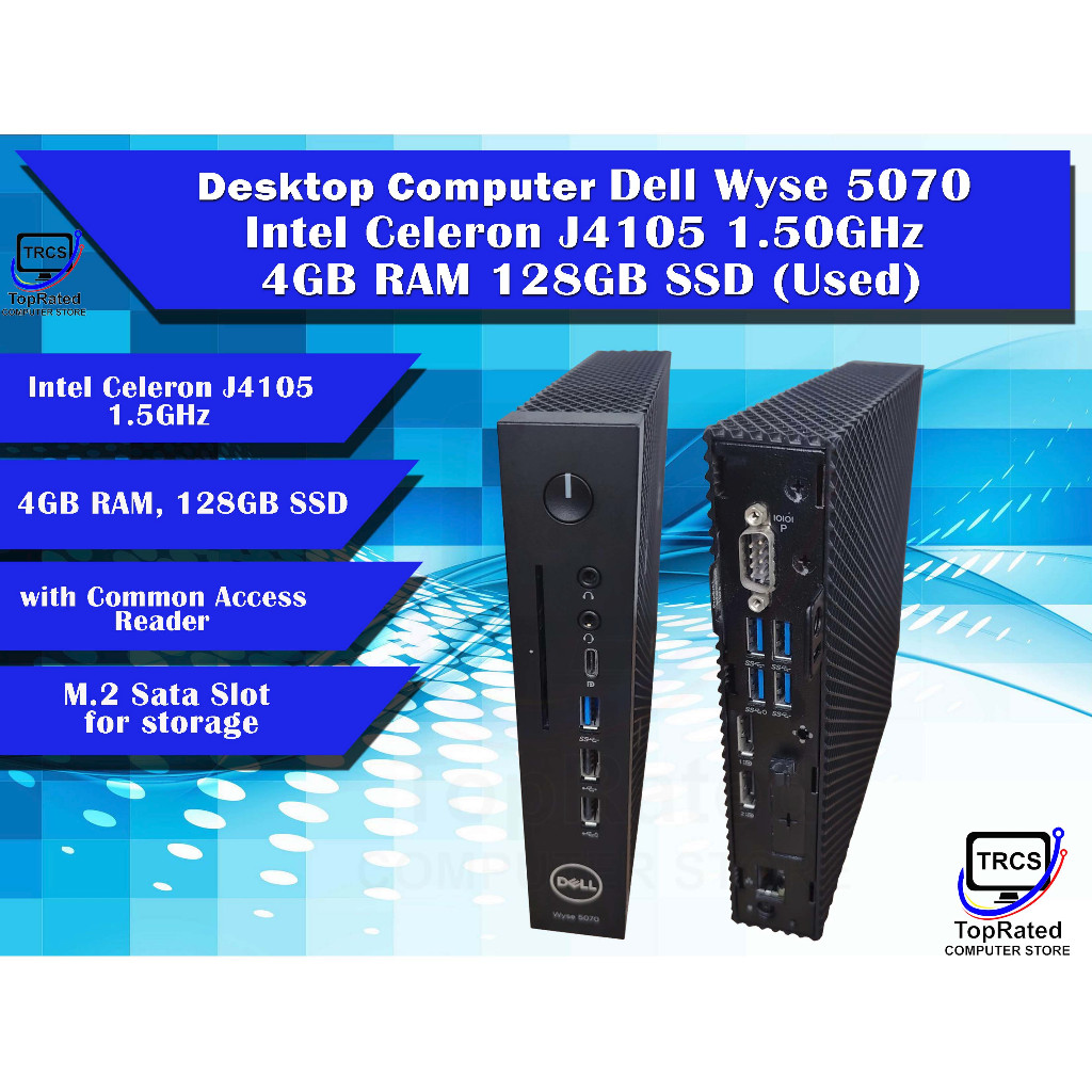 Desktop Computer Dell Wyse 5070 Intel Celeron J4105 1.50GHz 4GB RAM ...