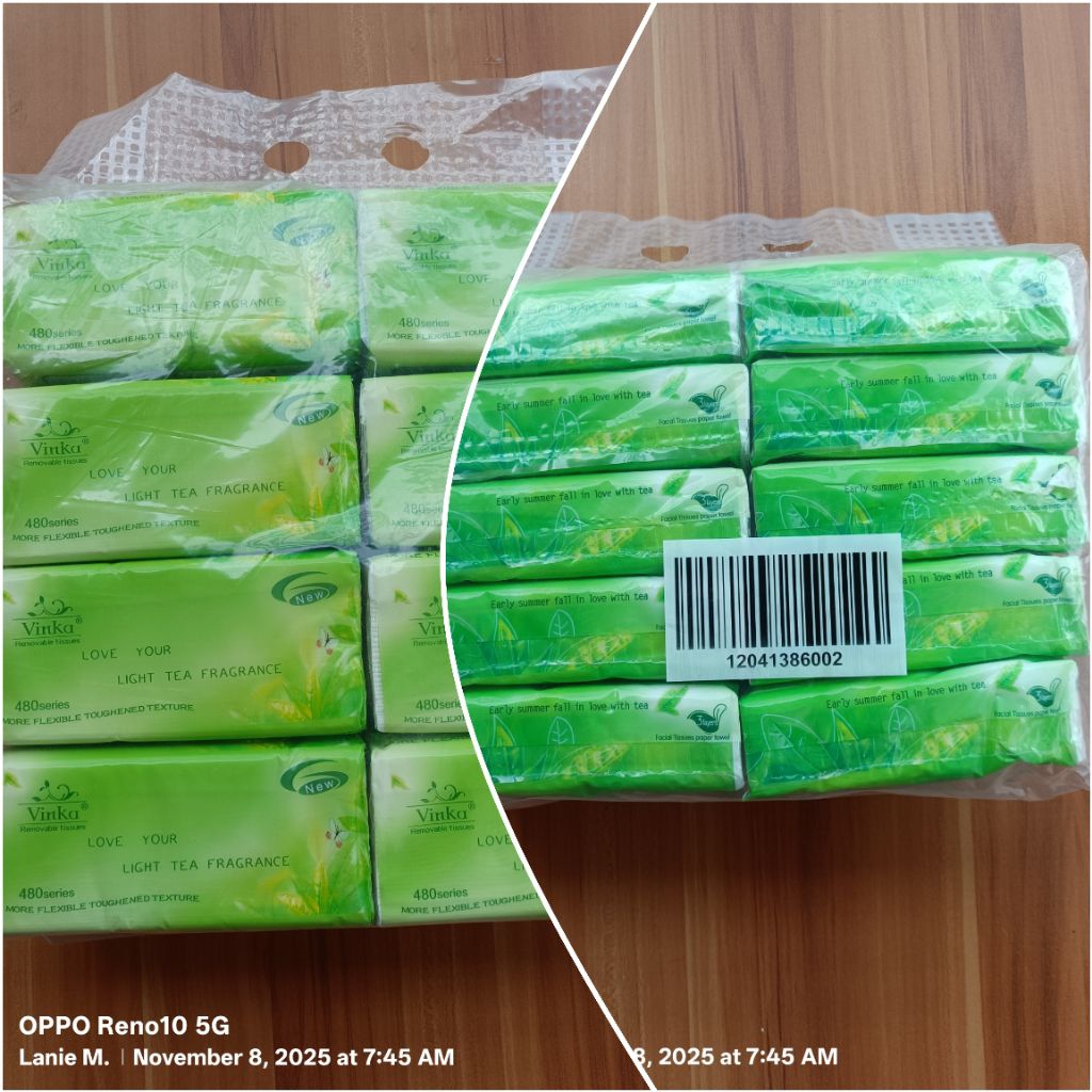 Tissue paper/organic facial tissue (Green tea) | Shopee Philippines