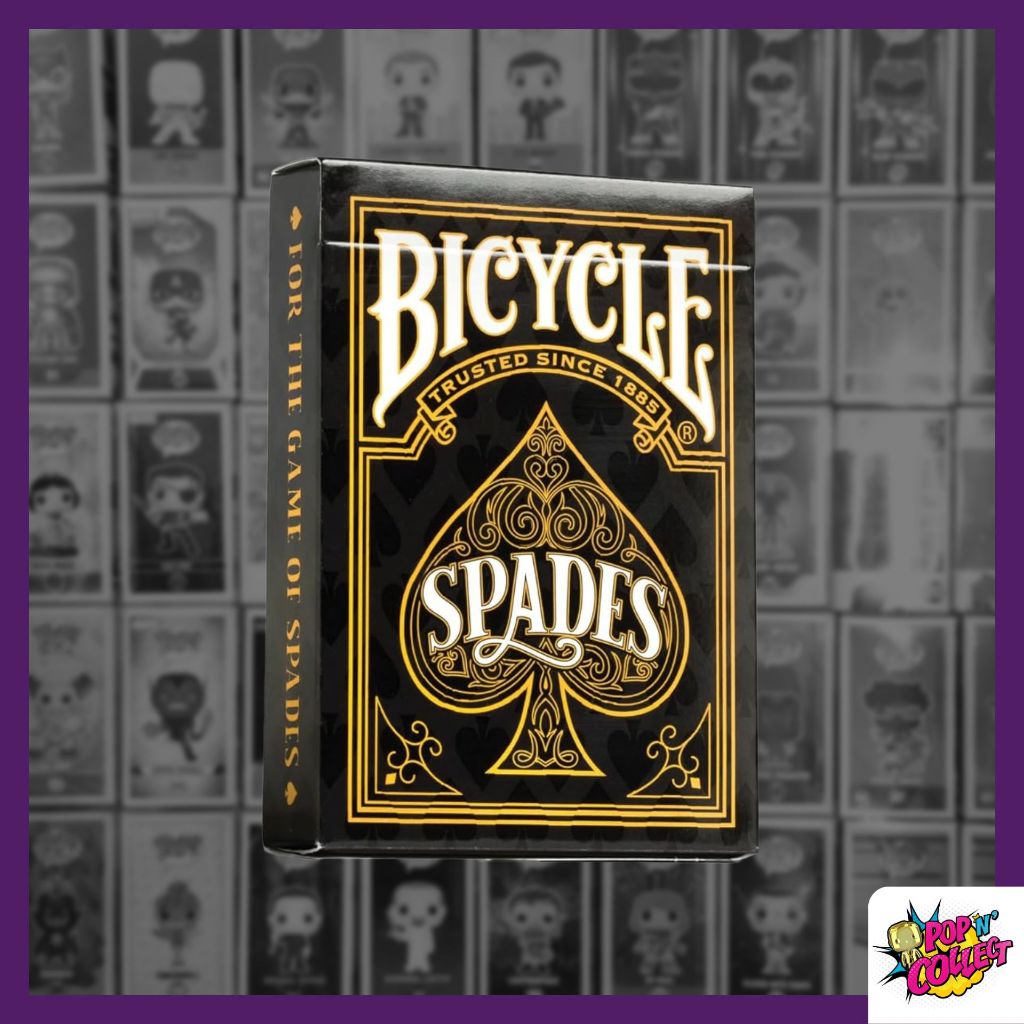 Bicycle Playing Cards - Rider Back Spades Black and Gold - Games, Poker ...