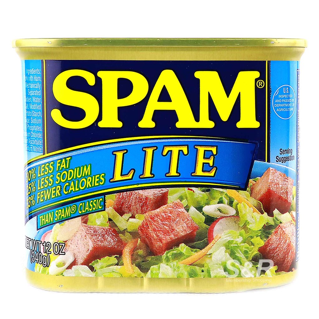 Spam Luncheon Meat Lite 340g | Shopee Philippines