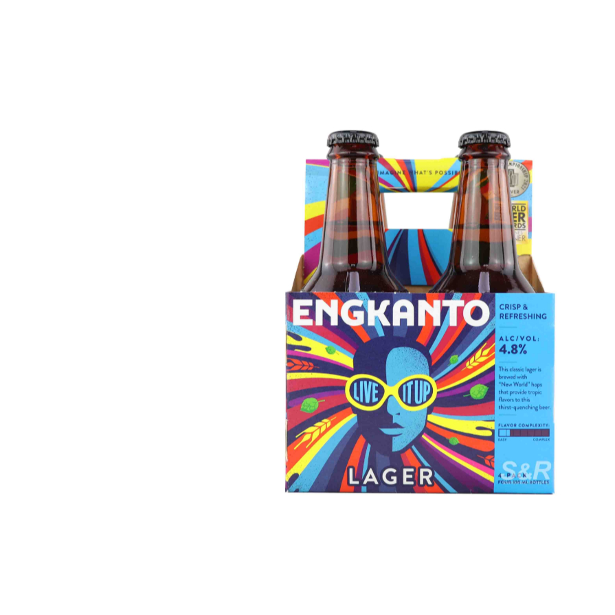 Engkanto Live It Up Lager Beer (330mL x 4pcs) | Shopee Philippines