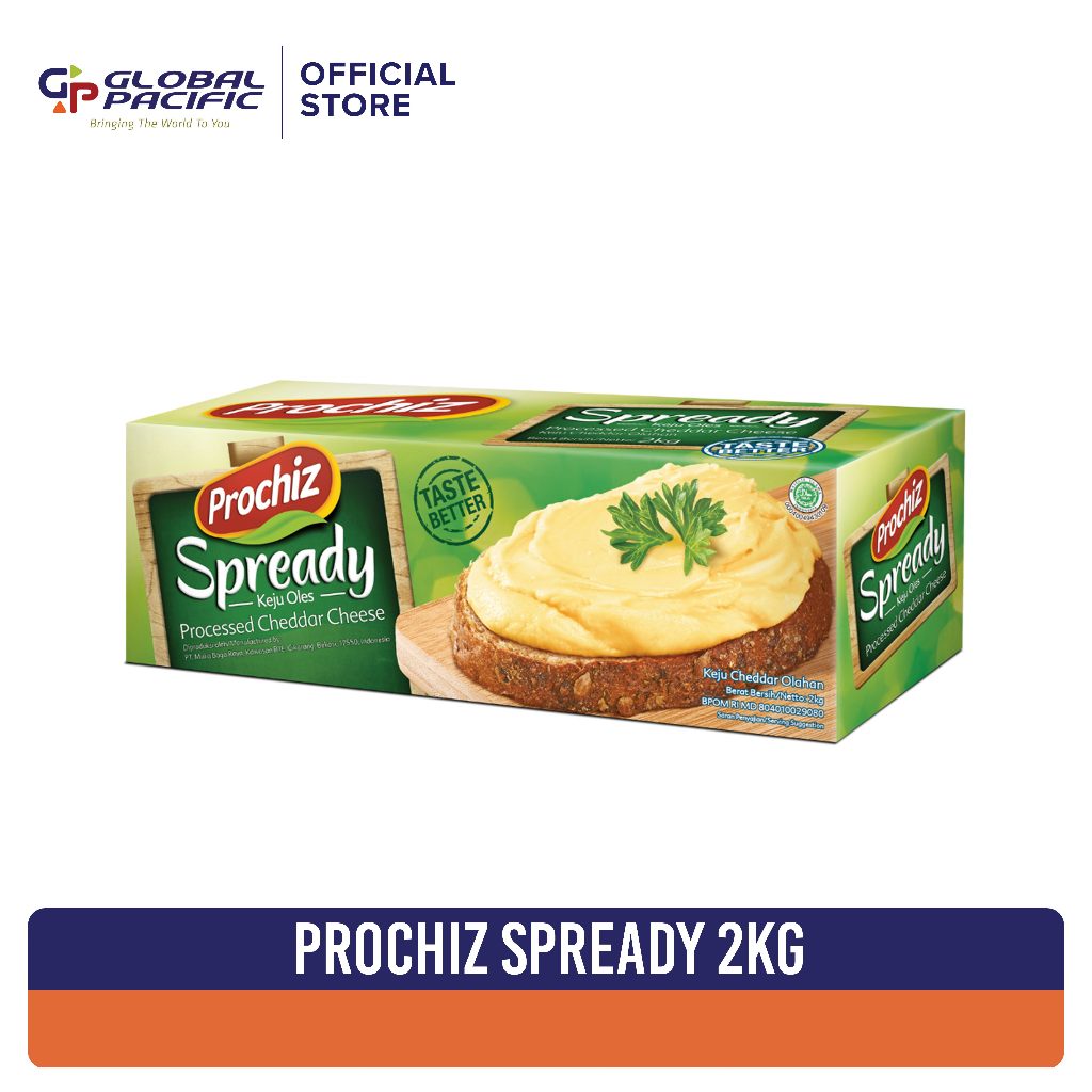 PROCHIZ SPREADY PROCESSED CHEDDAR CHEESE 2KG | Shopee Philippines