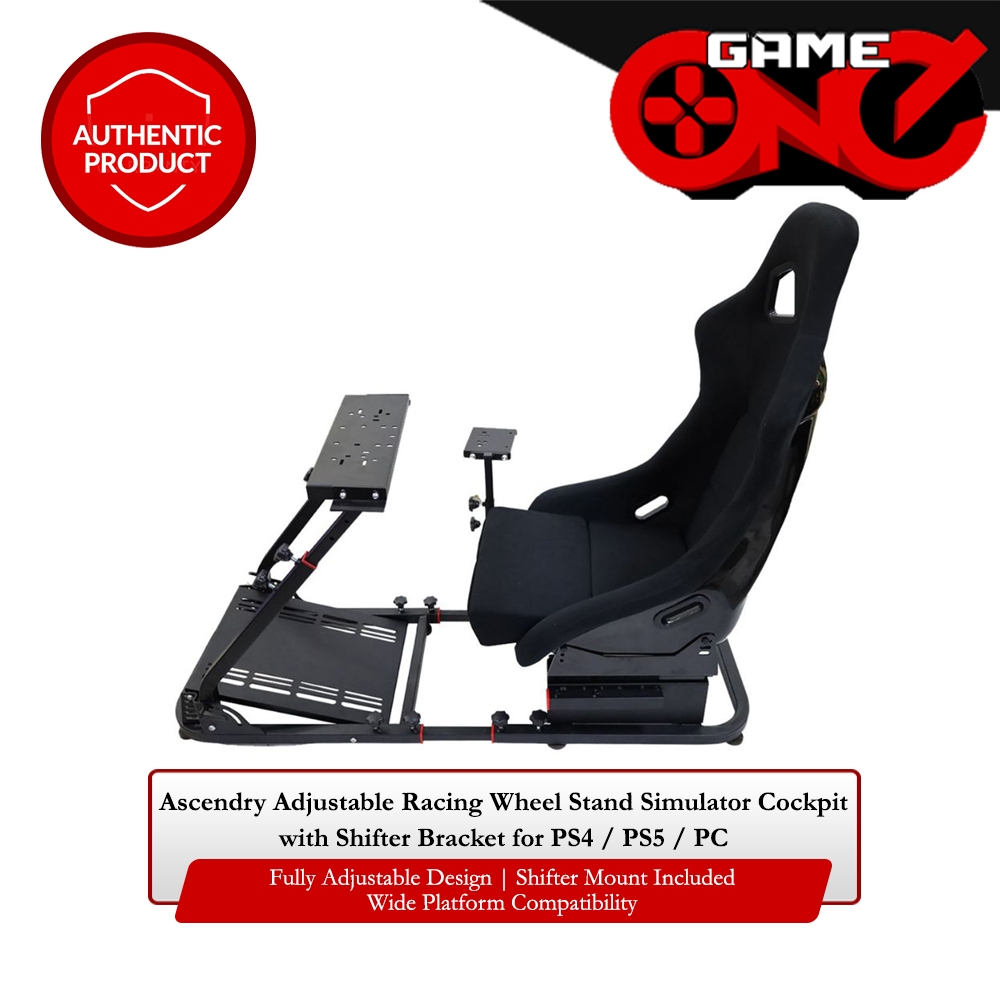 Ascendry Adjustable Racing Wheel Stand Simulator Cockpit with Shifter ...
