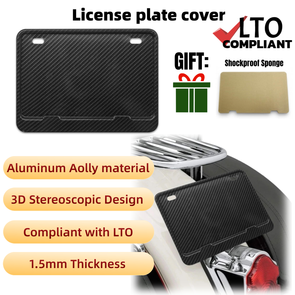 Helix Premium Aluminum License Plate Cover New LTO Size Durable Anti ...