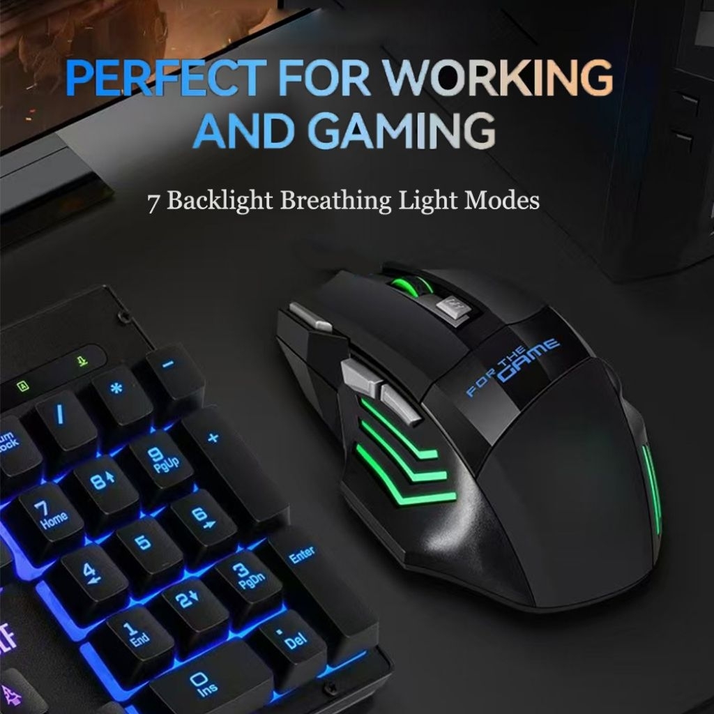 hwid G6 Gaming Mouse with Wire 7 Button RGB Lighting for Esports Cross ...