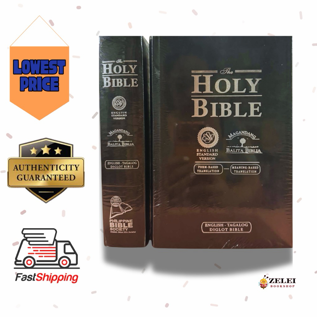ESV MBB DIglot Bible Hardbound English Stand version/ Magandang Balita ...