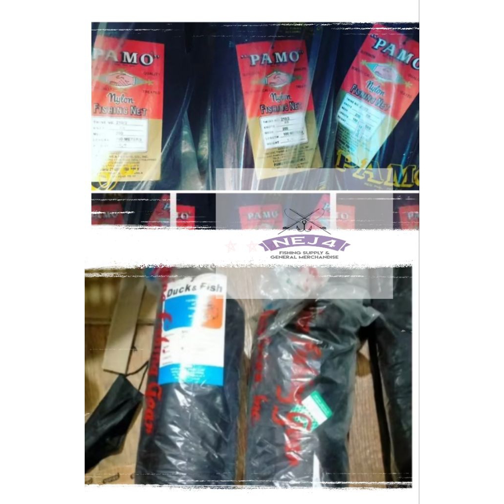 NEJ4 PAMO NET OR TORAY/DUCK N' FISH NET 210/3 X 200 MESH (MULTIFILAMENT ...
