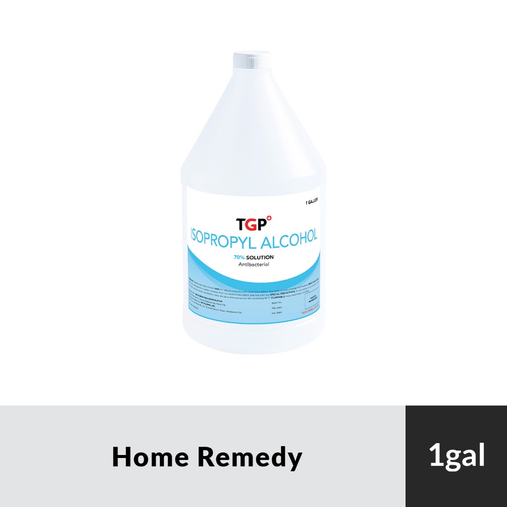 TGP Isopropyl Alcohol Moist 70% Solution 1 Gallon | Shopee Philippines