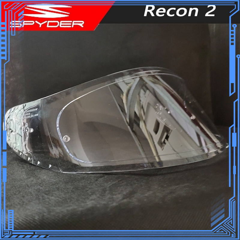 SPYDER RECON 2 VISOR LENS SPARE LENS Spyder Helmet Flash Iriduim Visor ...