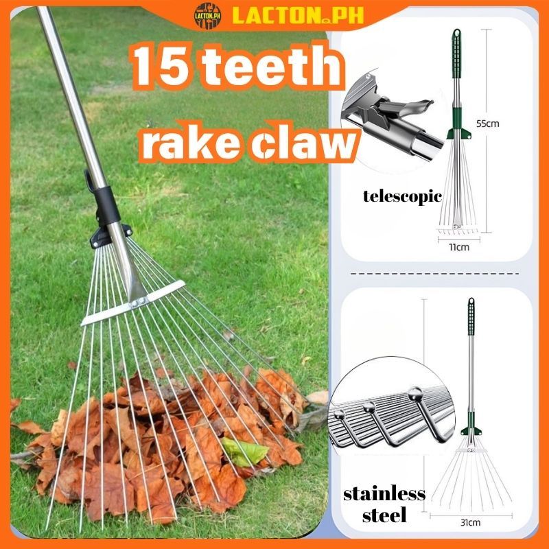 Adjustable rake claw grass rake head garden tools with handle kalaykay ...