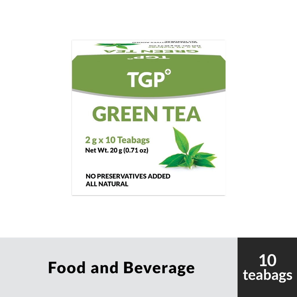 TGP Green Tea Bag 20g 10s | Shopee Philippines