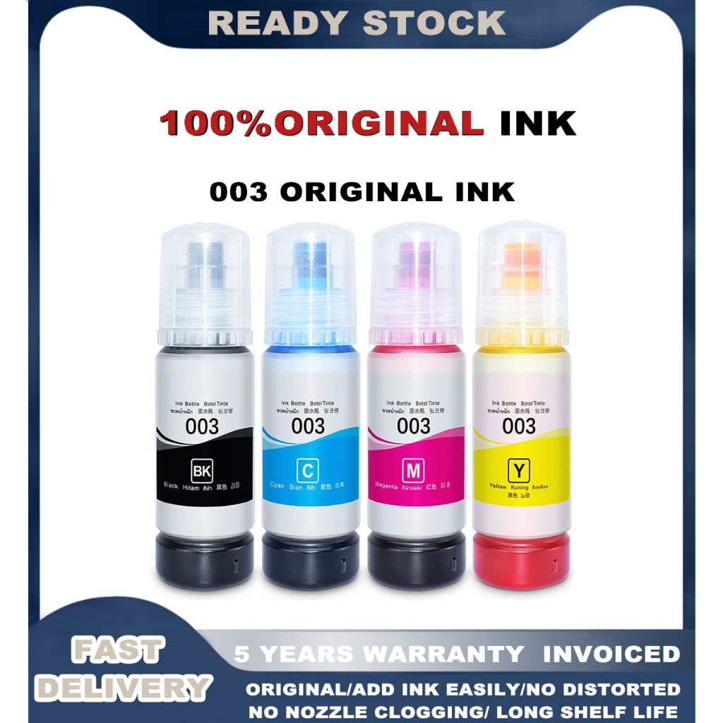 100% Original 003 Ink Refill Ink 003 Bote ng Inks L3210/L1110/L3110 ...