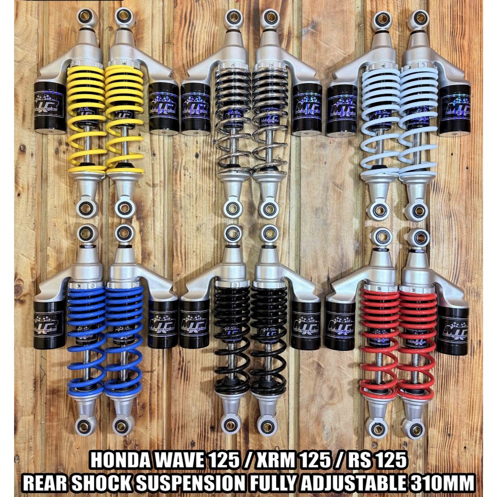 MTR WAVE 125, XRM 125, RS 125 REAR SHOCK SUSPENSION FULLY ADJUSTABLE W ...