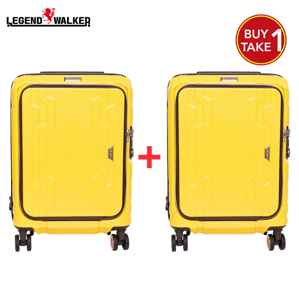 LEGEND WALKER Blue Whale 5205 Yellow (Zipper Type) - TSA Luggage ...