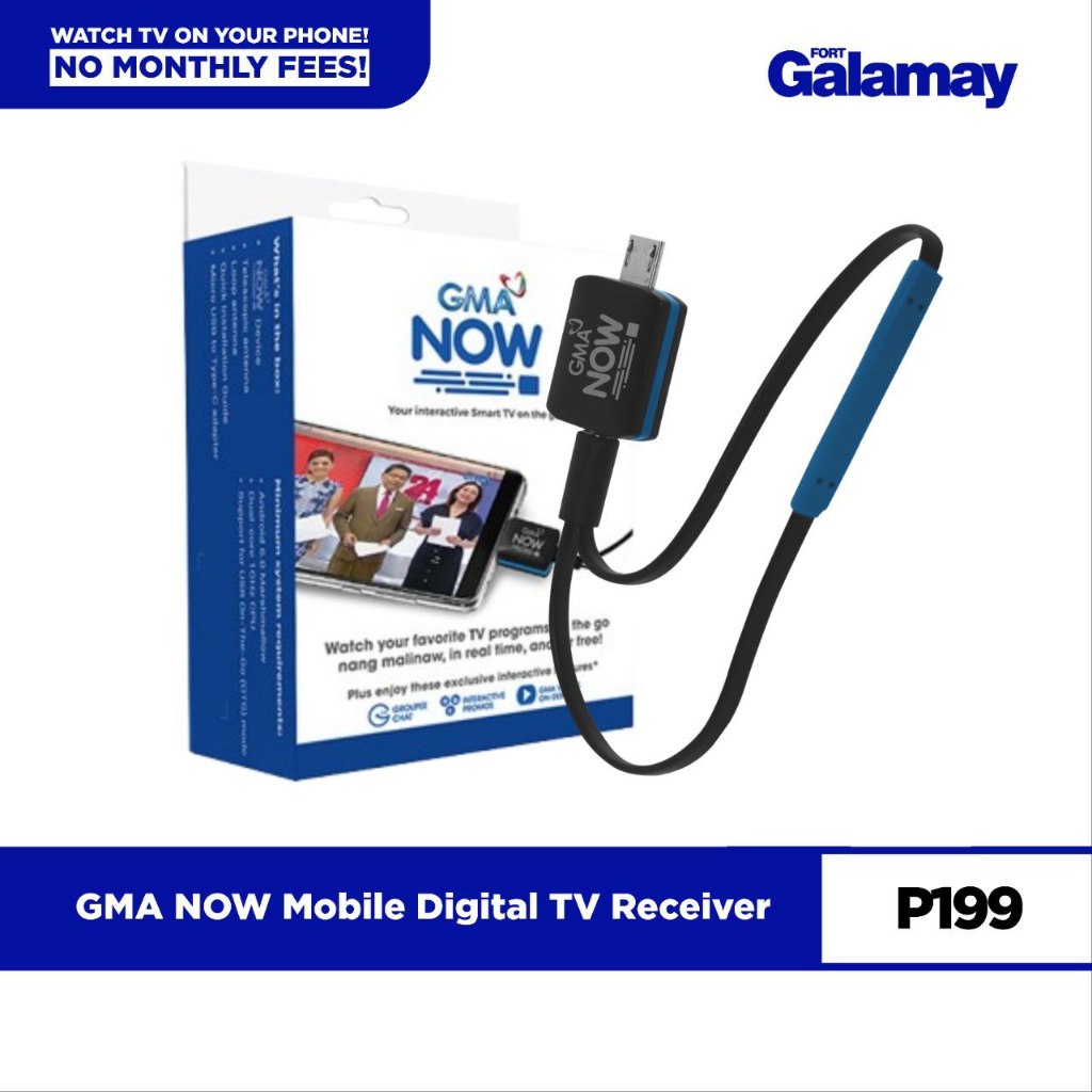 GMA NOW Digital Mobile Dongle TV Receiver | Up to 45 Channels! | Shopee ...