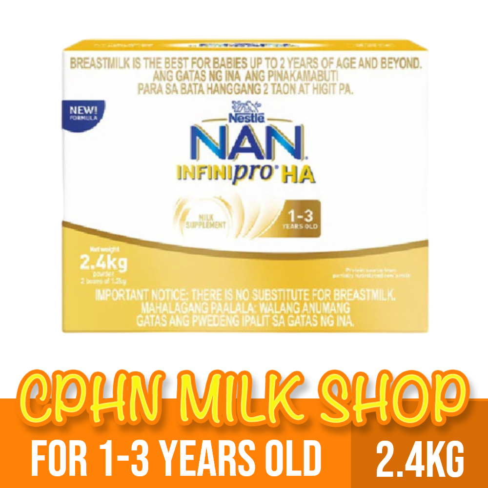 NAN INFINIPRO HA Three 2.4kg for 1-3 Years Old Milk Supplement | Shopee ...