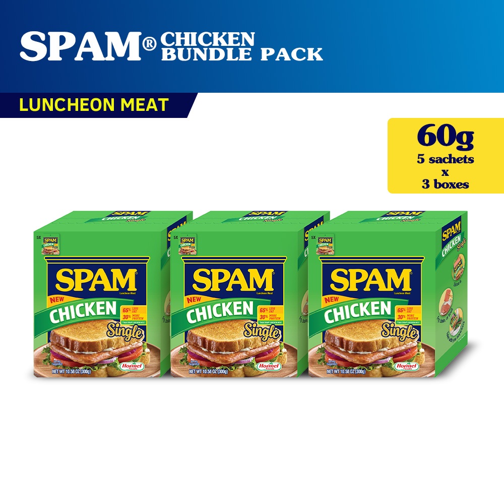 SPAM® CHICKEN 60g x 5 (3 boxes) | Shopee Philippines