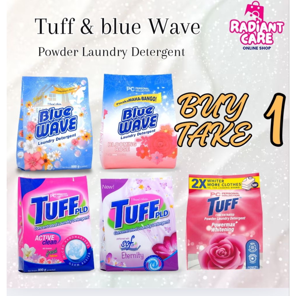 TUFF & BLUEWAVE POWDER LAUNDRY DETERGENT BUY 1 TAKE 1 | Shopee Philippines