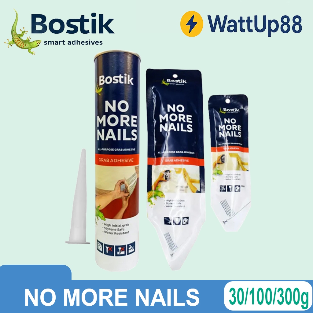 No More Nails BOSTIK All-Purpose Grab Adhesives / Liquid Nalis | Shopee ...