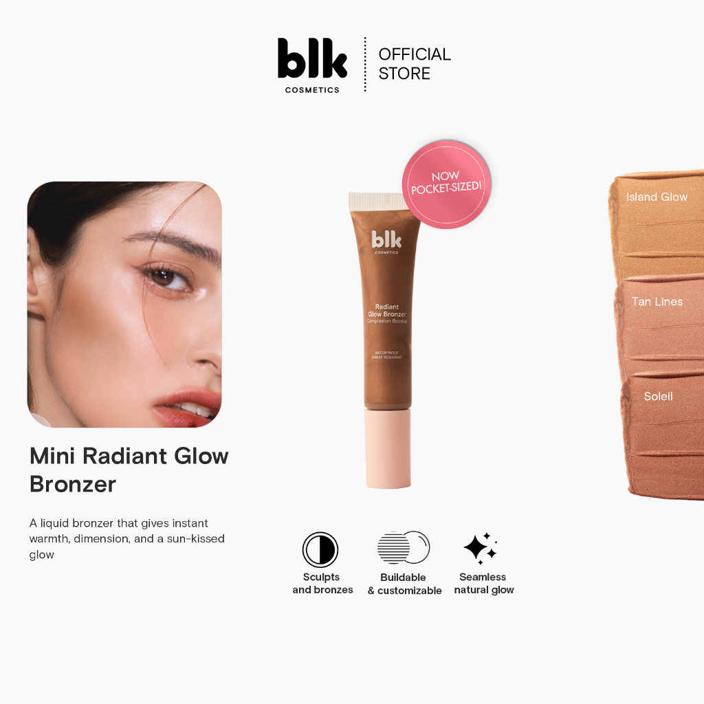 blk cosmetics mini radiant glow filter bronzer | Shopee Philippines