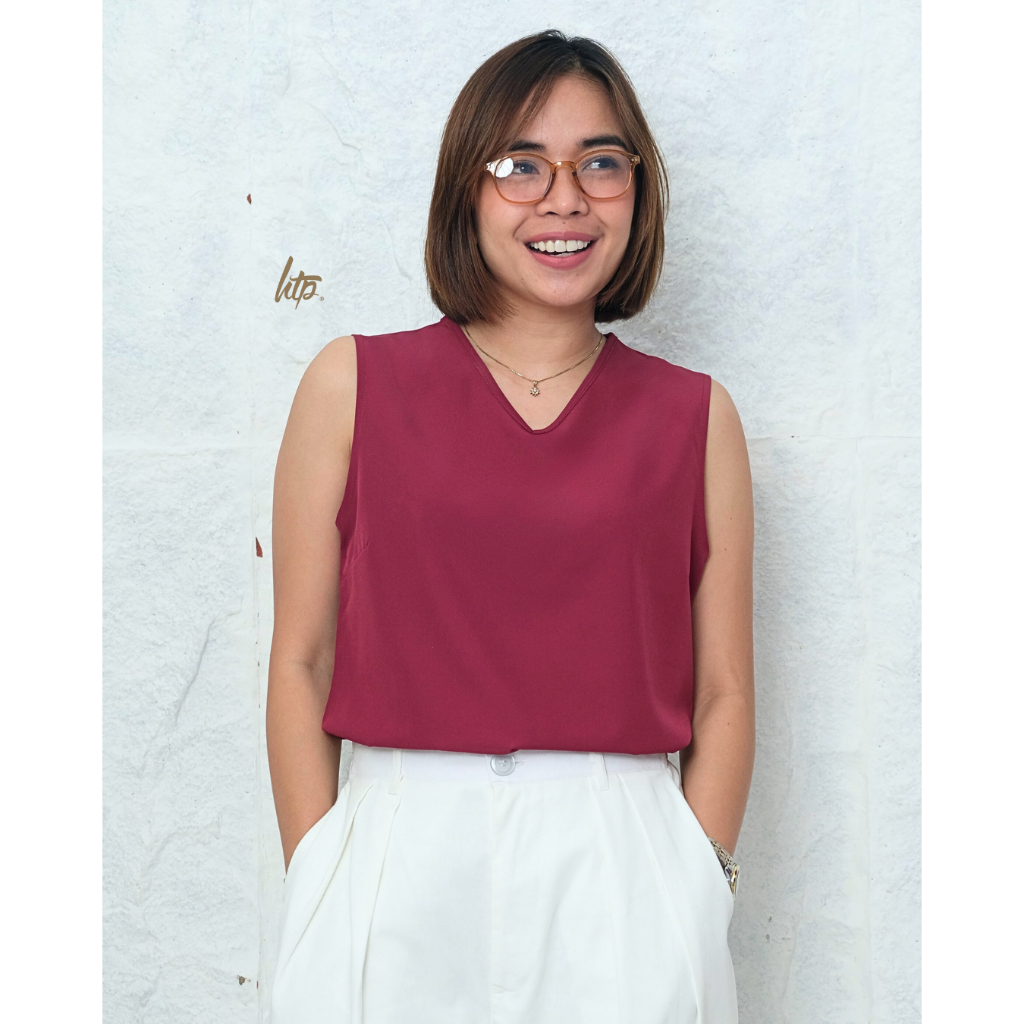 HTP Sleeveless Work Top for Women | Shopee Philippines