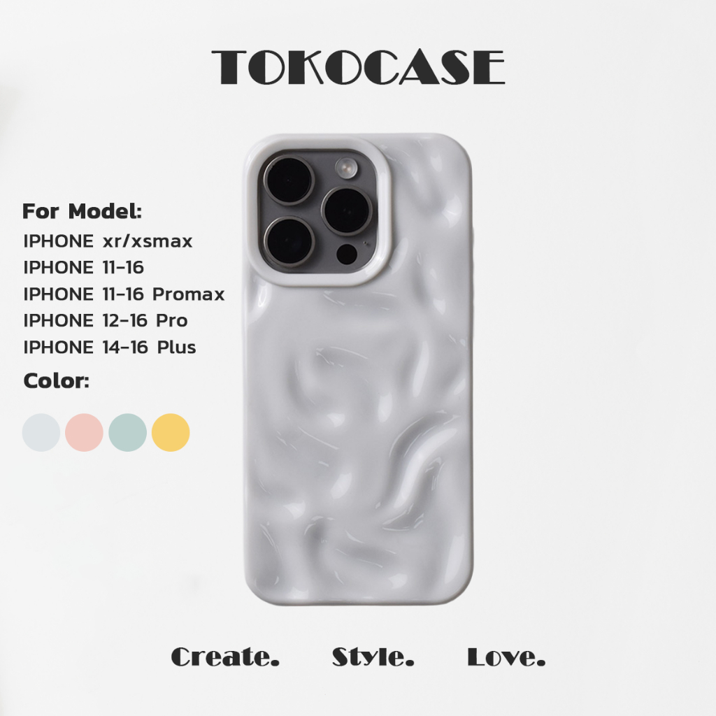 Tokocase iPhone 11-16Promax Marble pattern mobile phone case, non-slip ...