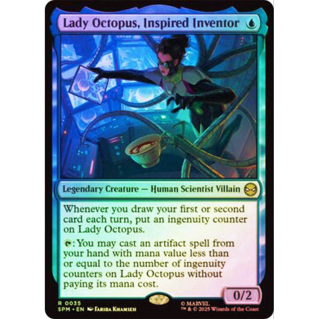 Lady Octopus, Inspired Inventor FOIL NM MTG - Marvel's Spider-Man (SPM ...