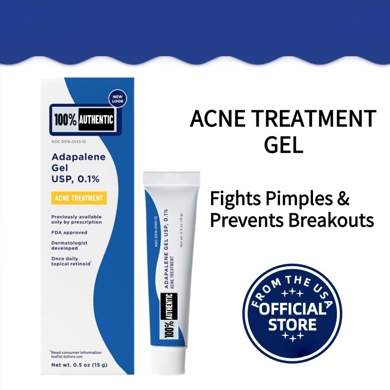 Adapalene 0.1% Leave-On Gel 30-Day Supply Retinol Acne Skin Gel Acne ...