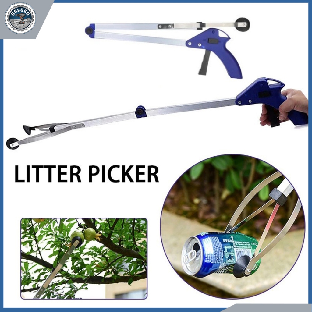 Foldable Litter Reachers Pickers Pick Up Tools Gripper Extender Grabber ...