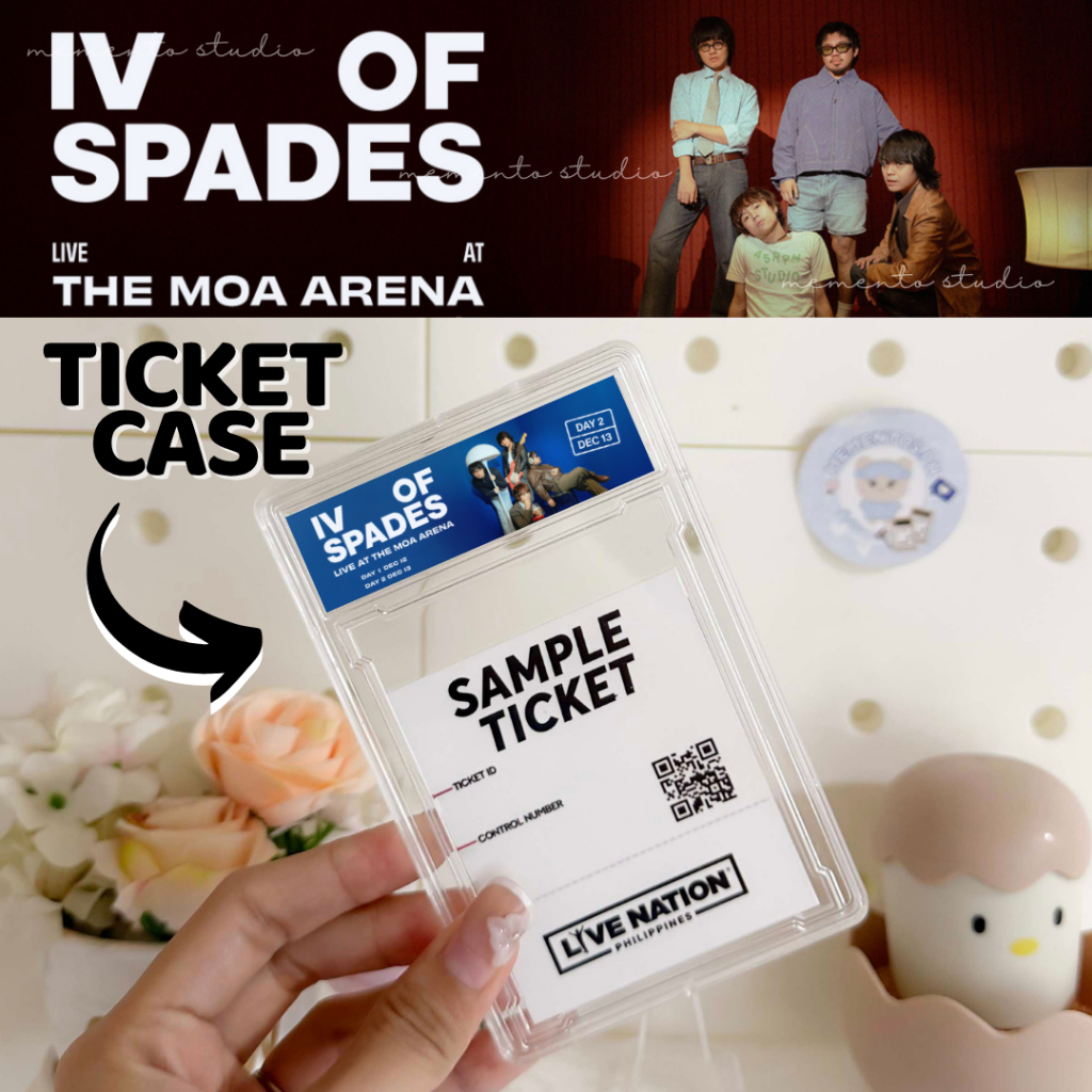 IV OF SPADES Concert in Manila Acrylic Concert Ticket & Photocard Case ...