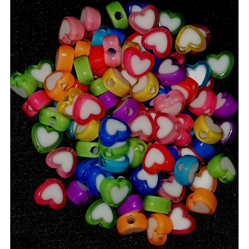 500 GRAMS HEART SHAPE BEADS (8MM) | Shopee Philippines