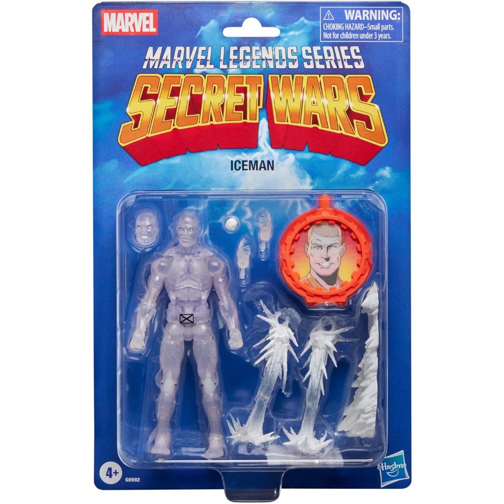 (IN-STOCK) MARVEL Legends Series Secret Wars Iceman, Retro Comics 6 ...