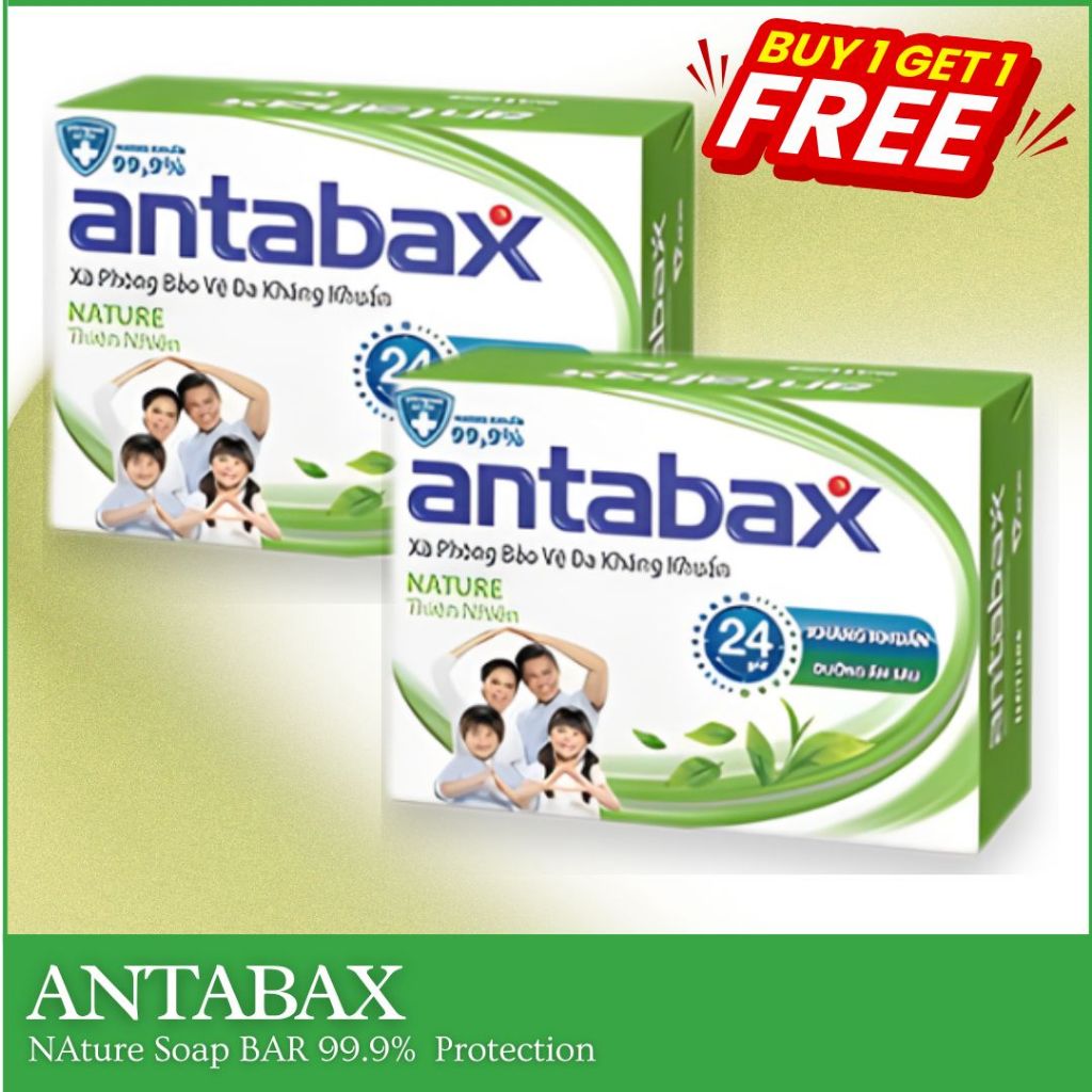 BUY 1 TAKE 1 Antabax Nature Anti-Bacterial Soap Bar 99.9% Protection ...