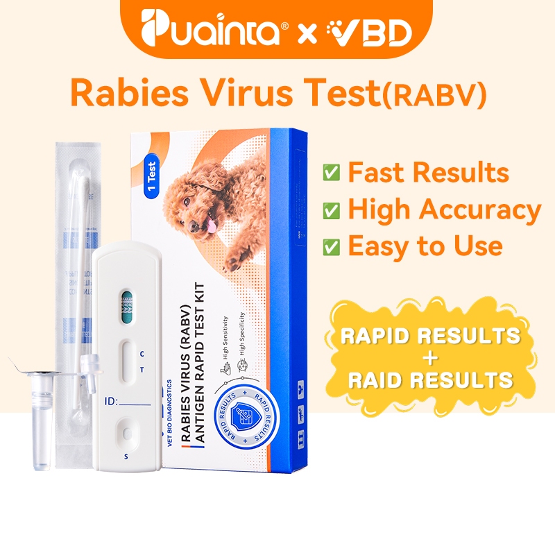 PUAINTA VBD Rabies Virus(RABV) Antigen Test Kit For Dog and Cat Home ...
