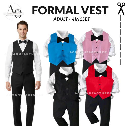 AOMANUFACTURER 2025 – "Adult 4-in-1 Formal Vest Ensemble – Complete ...