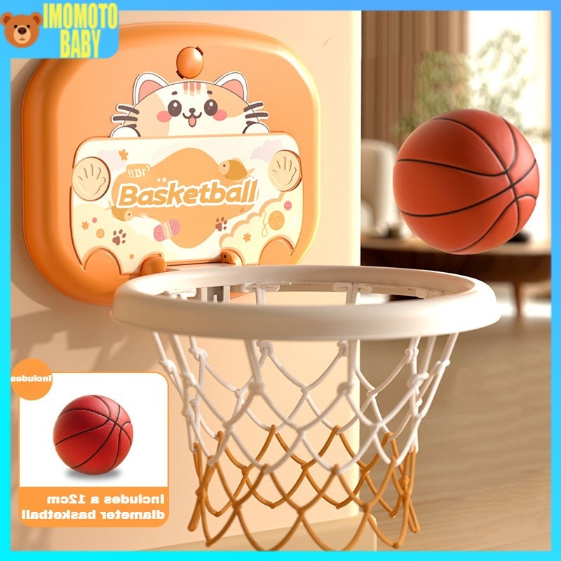 【ITB】Cartoon Mini Basketball Ring with Ball Hanging Wall Home No ...