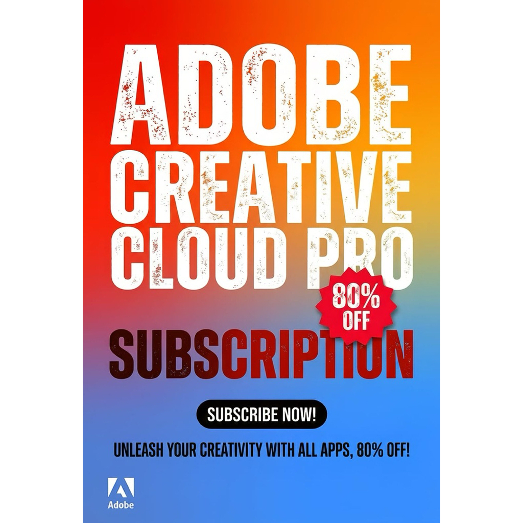 Adobe Creative Cloud All Apps 1 Year – 80% Off (Not Shared) | Shopee Philippines